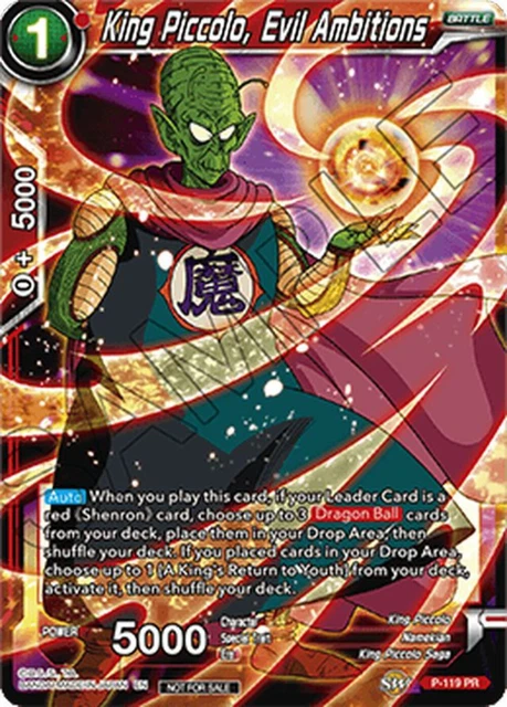 KING PICCOLO, EVIL Ambitions P-119 PR (non foil) $4.00 - PicClick AU