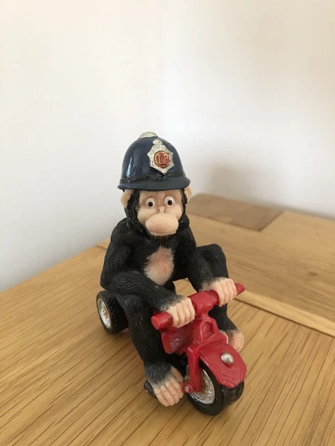 LEONARDO MONKEY/CHIMP POLICEMAN On Bike Figurine EUR 23,44 - PicClick IT