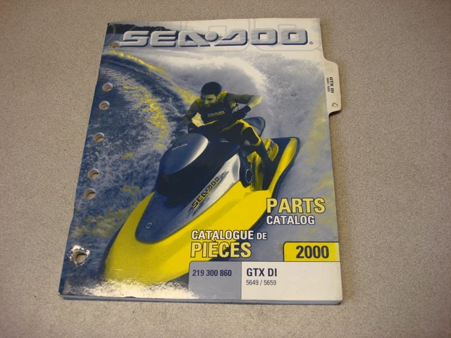 SEA DOO PARTS Book Catalog Schematics Diagrams 2001 5518 5519 Gs P/N ...
