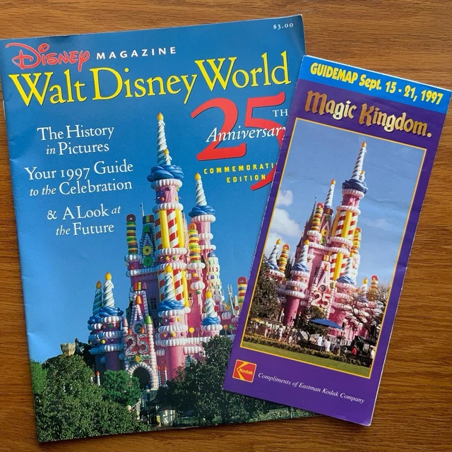 WALT DISNEY WORLD Magazine 25th Anniversary Commemorative Edition 1997 ...