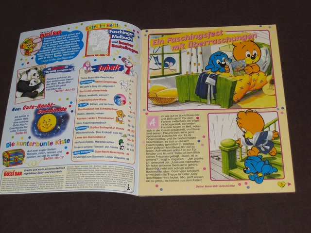 BUSSI BÄR 2/1999, Rolf Kauka, Fix und Foxi, mit Bastelbogen, Pauli ...