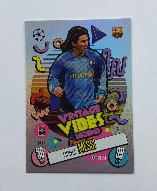 MATCH ATTAX 2025 Vintage Vibes Legend Lionel Messi £5.92 - PicClick UK
