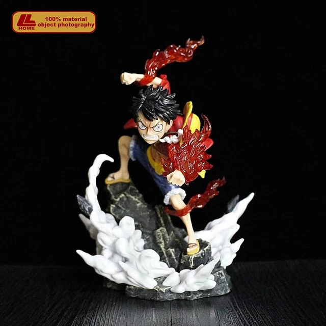 ANIME OP MONKEY D Luffy Fire Fist Hand Change Action Figure Statue Toy ...