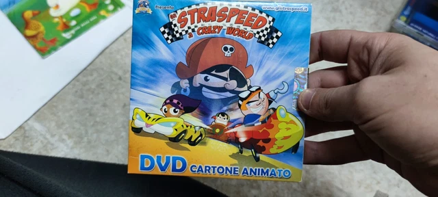 CARTONE ANIMATO DVD GLI STRASPEED A CRAZY WORLD Kinder Ferrero Gadget ...
