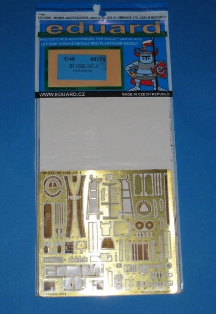 EDUARD 1/48 LUFTWAFFE Bf 109E-3/ E-4 Fighter for Eduard Etching Parts ...