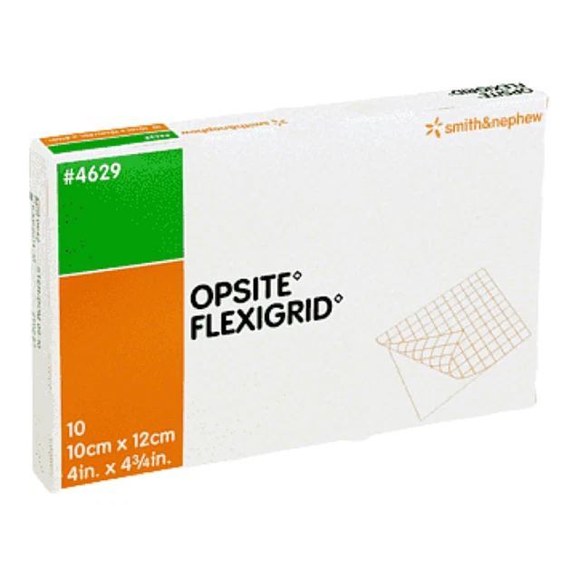OPSITE FLEXIGRID TRANSPARENT Adhesive Fixation Dressings 10 x 12 cm ...