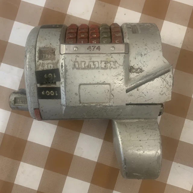 VINTAGE ALMEX TRAM Bus Conductor Ticket Machine For Parts Only ...