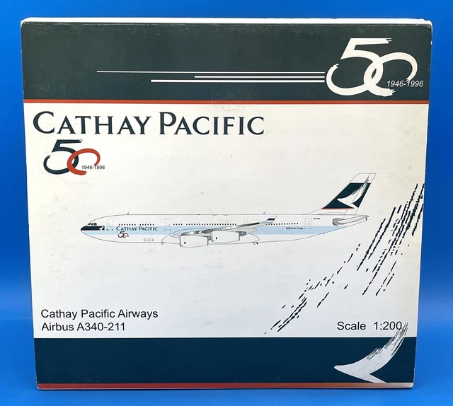 JC WINGS CATHAY Pacific Airbus A340-211 VR-HMS 1:200 £173.54 - PicClick UK