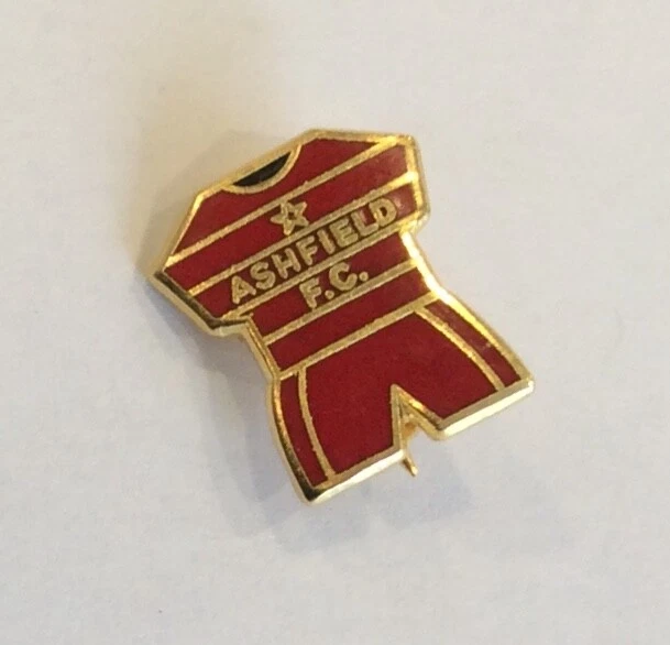 ASHFIELD FC FOOTBALL Club Enamel Badge SCOTTISH NON LEAGUE PIN RARE ...