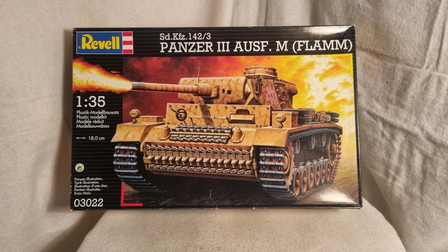 REVELL N°03022 PANZER III Ausf. M (FLAMM) Sd.Kfz.142/ 1:35 ungebaut OVP ...