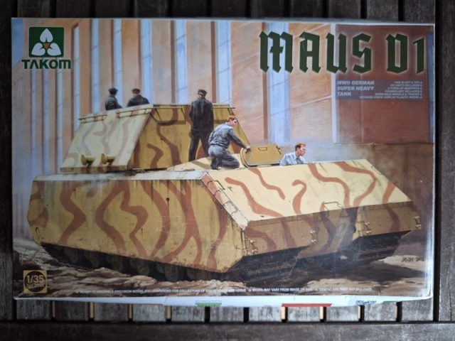 WWII GERMAN SUPER Heavy Tank Maus V1 | Takom | Nr. 2049 | 1:35 OVP EUR ...