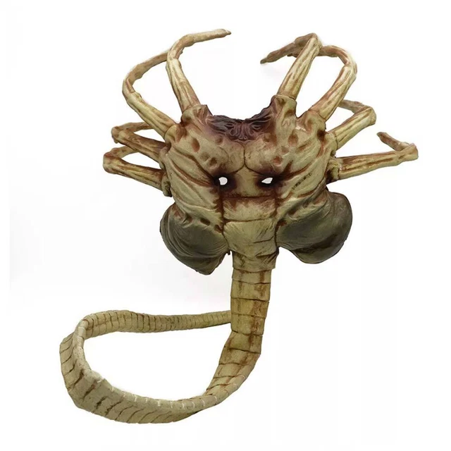 ALIEN ROMULUS FACEHUGGER Face Latex Mask Xenomorph Hugger Costume ...