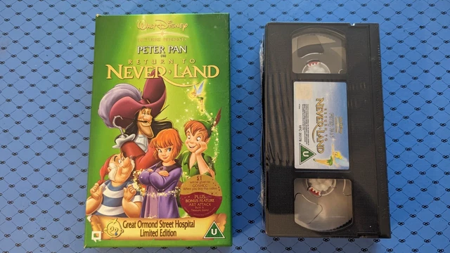 DISNEY PETER PAN Return to Never Land. VHS Great Ormond Street Limited ...