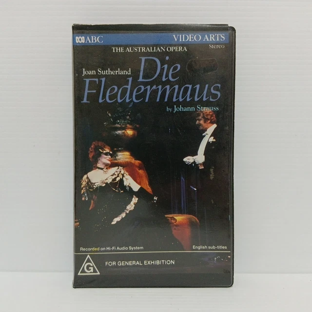 THE AUSTRALIAN OPERA: Die Fledermaus.Joan Sutherland. VHS PAL Tested ...