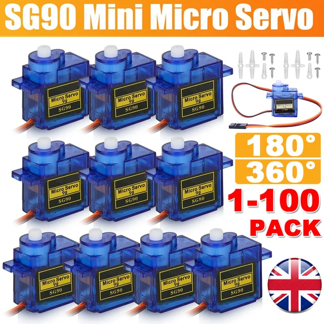 MICRO SERVO MOTOR SG90 SG-90 Gear 9g For Airplane Helicopter Car Boat ...