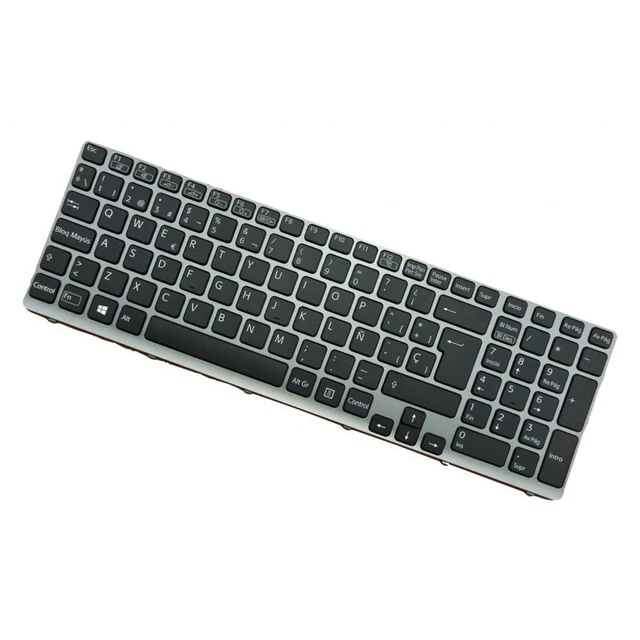 REPLACEMENT KEYBOARD KEYBOARD Spanish Layout With Backlight For VAIO ...