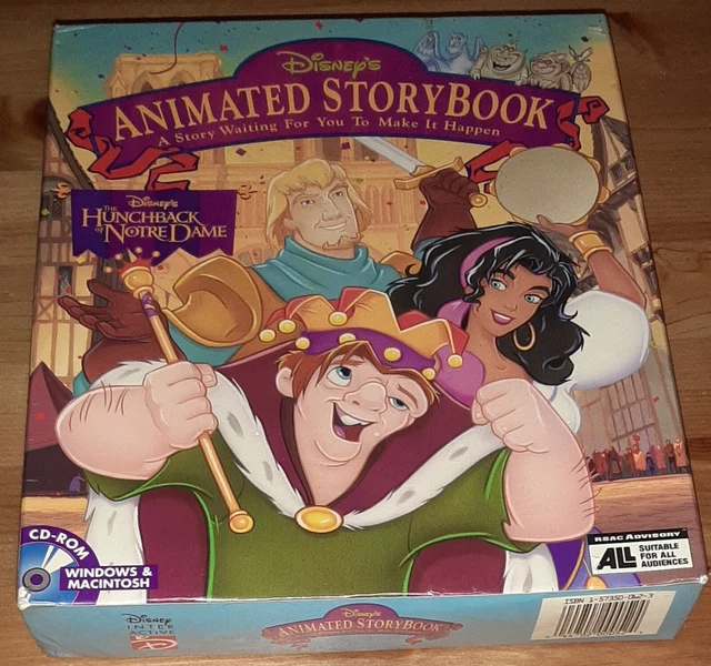 DISNEY'S ANIMATED STORYBOOK The Hunchback of Notre Dame PC & MAC CD-ROM ...