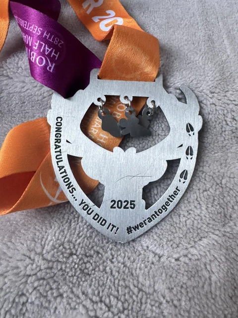 ROBIN HOOD HALF Marathon 2025 Running Finishers Medal Nottingham 25th ...