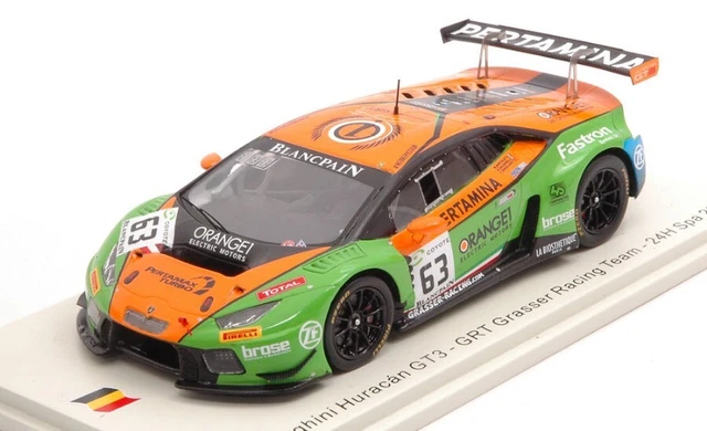 COCHE AUTO ESCALA 1/43 spark Lamborghini Huracan GT3 24H Racing ... COCHE AUTO ESCALA 1/43 spark Lamborghini Huracan GT3 24H Racing ...