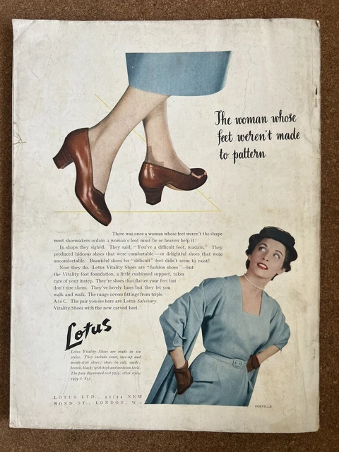 VOGUE UK MAGAZINE Suzy Parker Joyce Cary October 1952 Vintage British ...