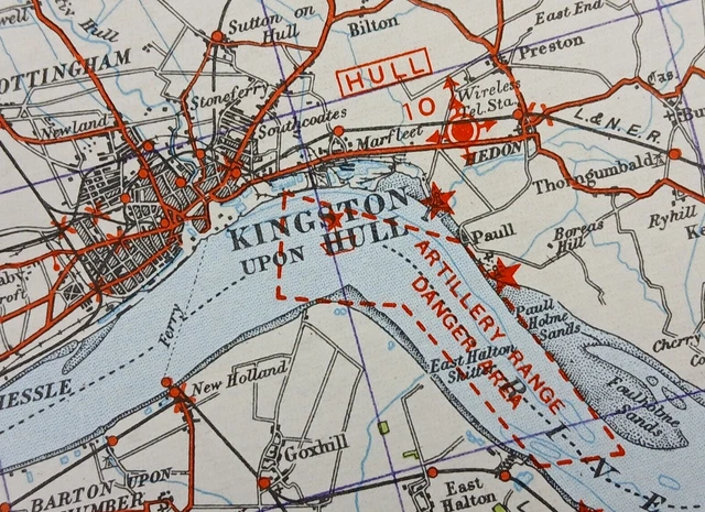 PRE-WW2 MAP OF Bombing Ranges, Danger Areas, RAF Bases etc (ENGLAND ...