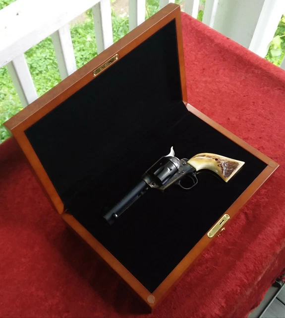 COLT SAA RUGER Uberti Pietta Revolver Wood Presentation Case Box ...