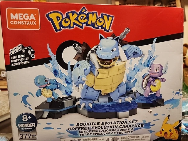 MEGA CONSTRUX POKEMON Squirtle Evolution Building Set 379 PCS NEW See ...