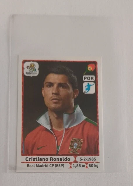 IMAGE STICKER CROMO n°277 Cristiano RONALDO Portugal PANINI UEFA EURO ...