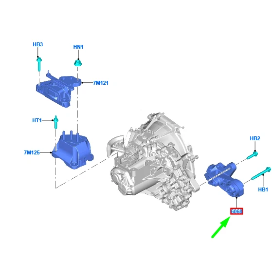 FORD PUMA MK2 Gearbox Mount Torque Restrictor 2406427 L1BG-6P082-BB NEW ...