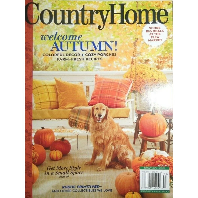 COUNTRY HOME WELCOME autumn COLORFUL DECOR cozy porches RUSTIC ...