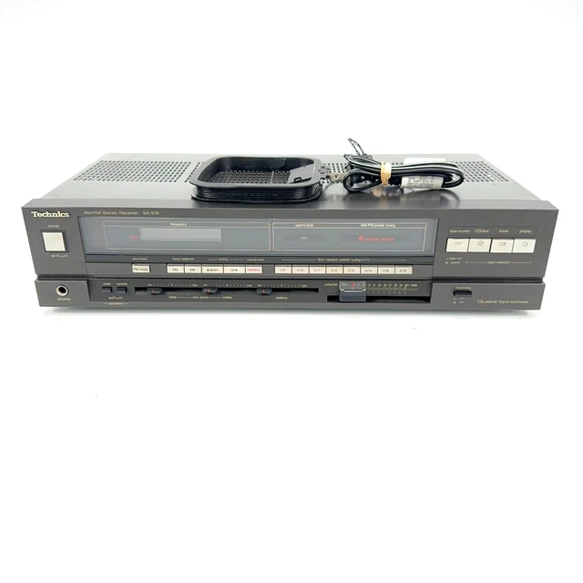 VINTAGE TECHNICS SA-919 Quartz Digital Synthesized AM/FM Receiver ...