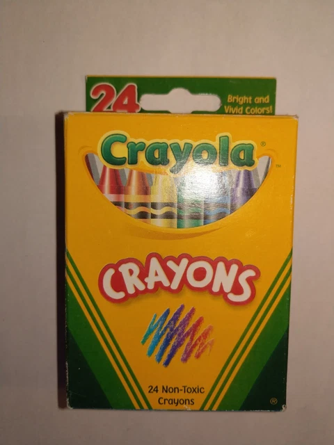 CRAYOLA CRAYONS 24 Bright and Vivid Colors! Non-Toxic Crayons Conforms ...