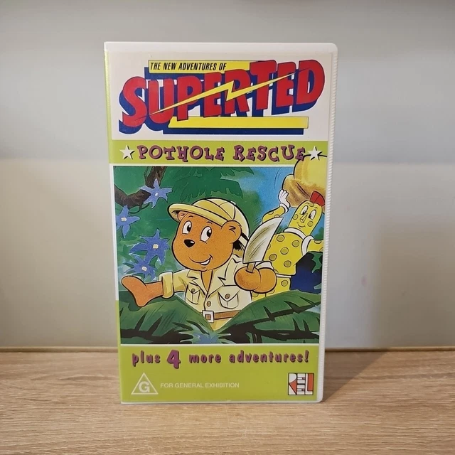 THE NEW ADVENTURES Of SuperTed Pothole Rescue VHS TESTED $20.00 ...