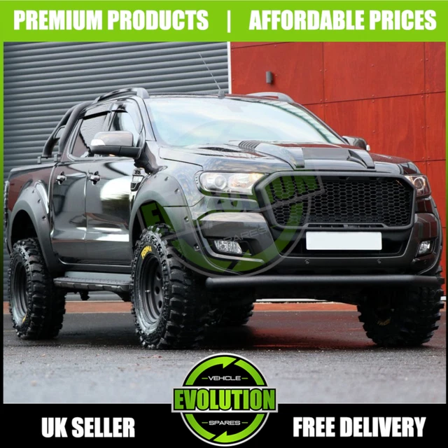 TO FIT FORD Ranger T7 2016-2018 Matte Black Raptor F150 Style LED ...