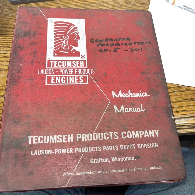 VINTAGE TECUMSEH/LAUSON/PEERLESS MECHANICS REPAIR MANUAL 1970s $25.49 ...
