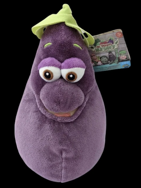 CBEEBIES MR BLOOM'S Nursery Talking Soft Toy Sebastian The Aubergine £ ...