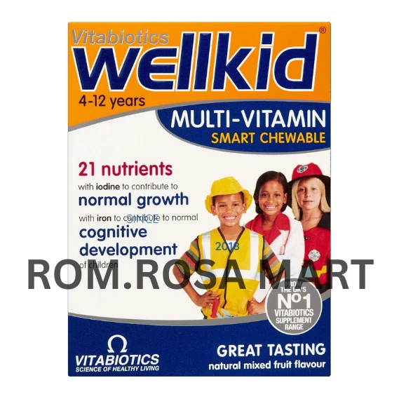 VITABIOTICS WELLKID MULTI-VITAMIN Smart Chewable - 30 Tablets (Free ...