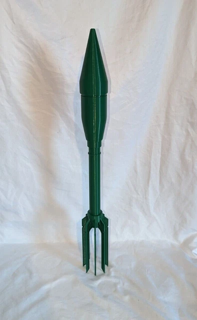 PLASTIC REPLICA - M1 Bazooka rocket. full scale £30.00 - PicClick UK