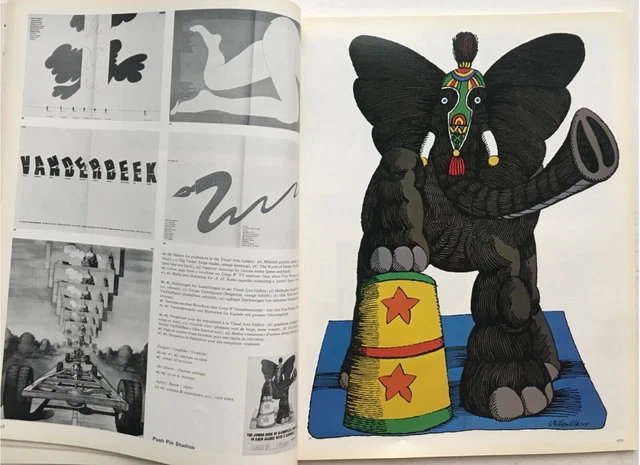 MAGAZINE GRAPHIS VINTAGE. 1967 #133. Push Pin Studios. Roland Topor ...