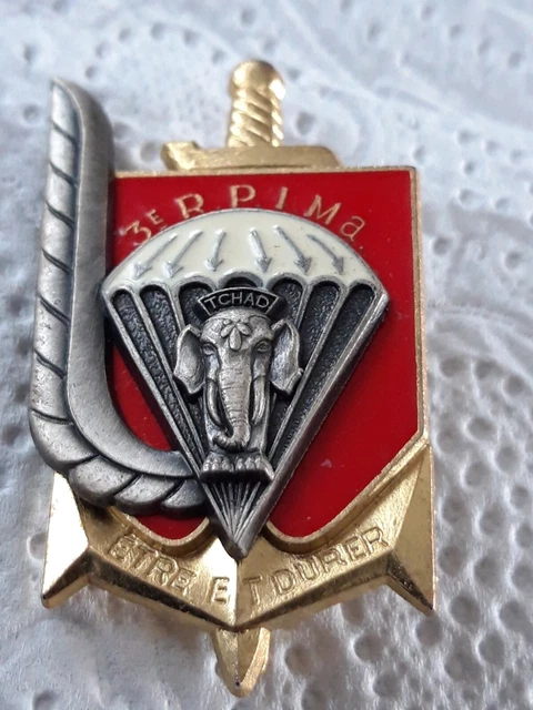 INSIGNE MILITAIRE 3°RPIMA 3°régiment Parachutiste d'infanterie de Marine TCHAD EUR 11,00 ...