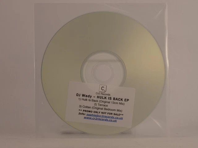 DJ WADY HULK IS BACK (E92) 3 Track Promo CD Single including Plastic ...
