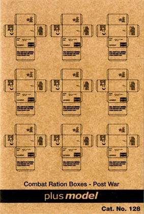 PLUS MODEL, 9 cartons miniatures de l'US army à assembler pour diorama ...