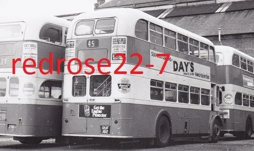 BUS PHOTO SOUTHDOWN Leyland PD2 RUF 182 Rear View £4.21 - PicClick UK