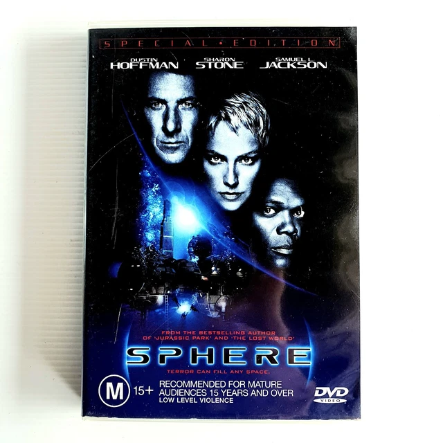 SPHERE DVD 1997 Sci-Fi, Dustin Hoffman, Sharon Stone, Samuel L Jackson ...