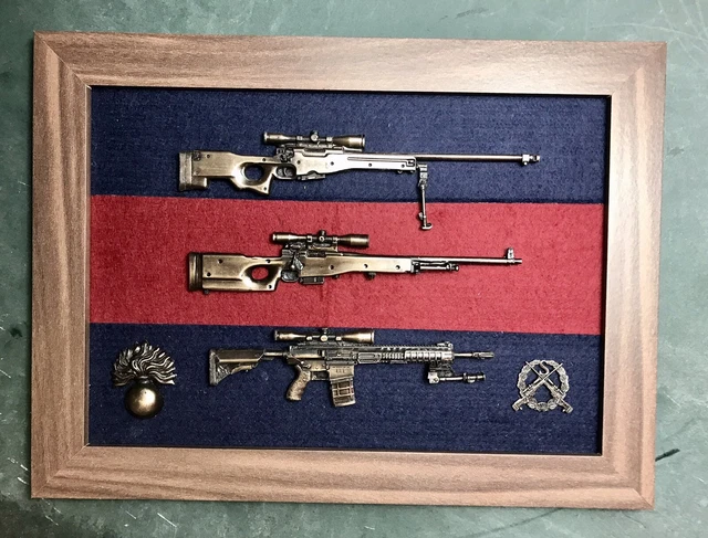 GRENADIER GUARDS SNIPER Presentation Frame No2 £32.00 - PicClick UK