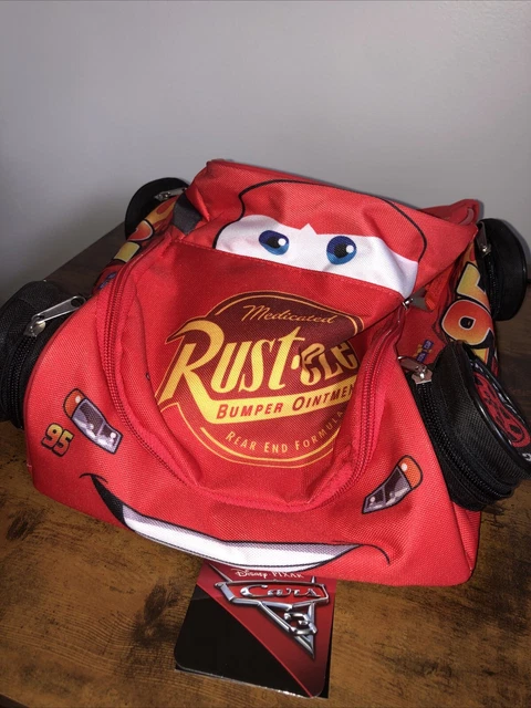 DISNEY PIXAR CARS Lightning McQueen Piston Cup Backpack World Grand ...