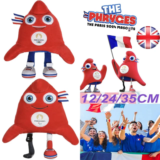 PARIS 2024 SUMMER Olympics The Olympic Phryge Mascot Plush Toy Kids ...