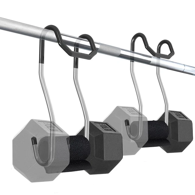 DUMBBELL SPOTTER HOOKS for Bench Press: Power Rack Attachments ...