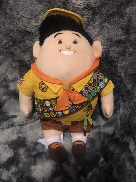 DISNEY PIXAR MOVIE UP 10th Anniversary Russell Boy Scout Stuffed Store ...