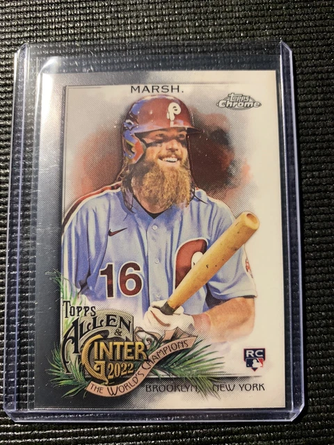 BRANDON MARSH PHILLIES Rookie 173 2022 Topps Allen and Ginter's Chrome ...